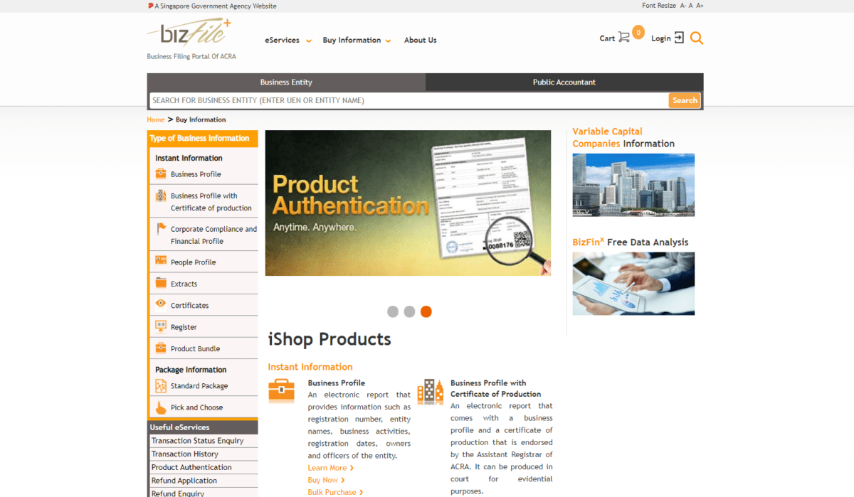 Types of Business Information That You Can Buy from ACRA | CorpXervices